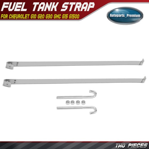 2x Steel Fuel Tank Straps for Chevrolet G10 G20 G30 GMC G15 G1500 G25 ...