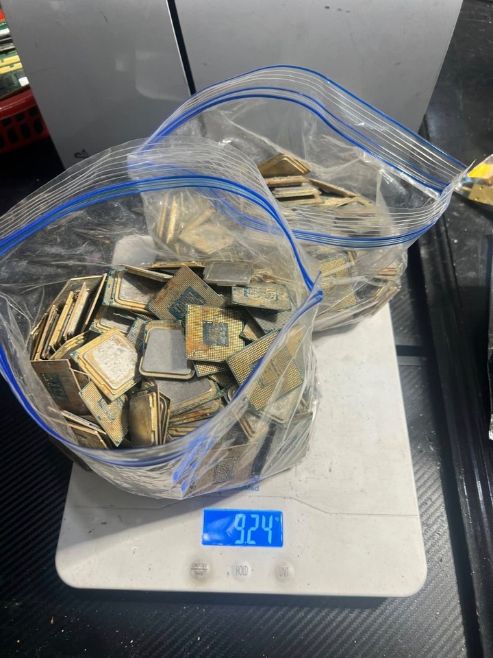 20.LBS (9.2kg) Scrap CPU Chips for Gold Silver & Precious Metal ...