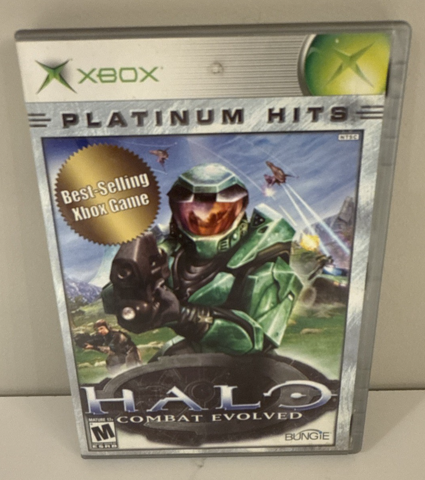 Halo: Combat Evolved Microsoft Xbox Platinum Hits Video Game Disc and ...