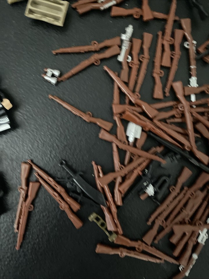 GIGANTIC Lego Ww2 Army Soldier Weapons Eastern Front Lego Soldiers Lot ...