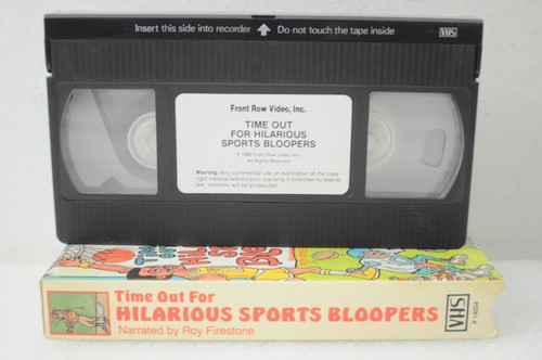 Time Out For Hilarious Sports Bloopers VHS Movie | eBay