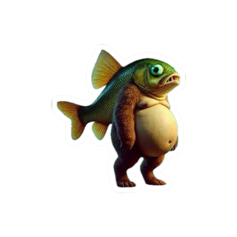 Trippi Troppi Fish Character Vinyl Stickers Viral Italian Brainrot ...