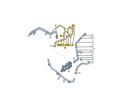 New VOLKSWAGEN TIGUAN 5N Coolant Hose Pipe 5N0122157BF | eBay