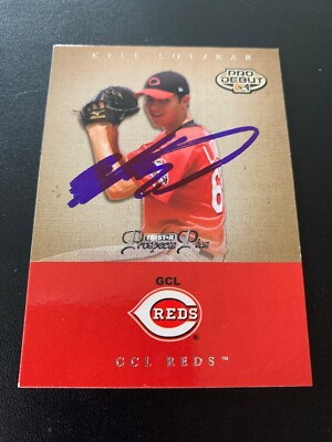 Kyle Lotzkar Signed 2007 TRISTAR Prospects Plus Card Cincinnati Reds ...