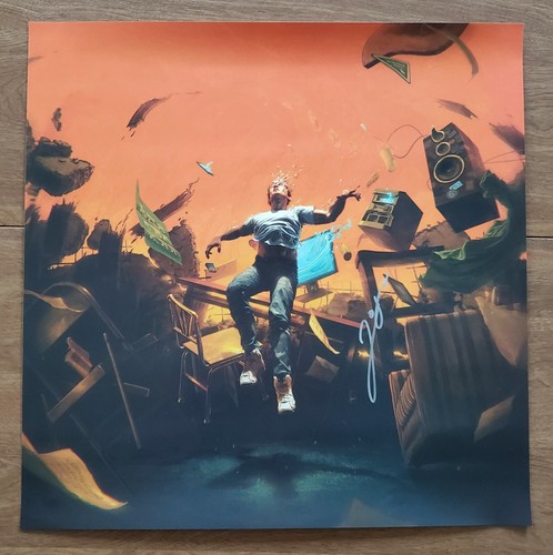 Logic Signed Original 18"x18" No Pressure Poster Album Cover Concert ...