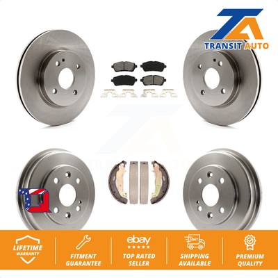 Disc Brake Rotor Semi-Metallic Pad And Drum Front Rear Kit For 2011 ...