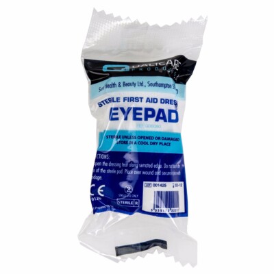 LARGE Eye Patch Sterile Dressing First Aid/Aider Pad Conforming Cotton ...