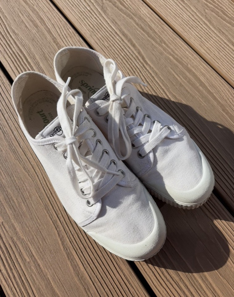 Spring Court Classic G2 Plimsolls Sneakers TOAST Women’s EU 40 White ...