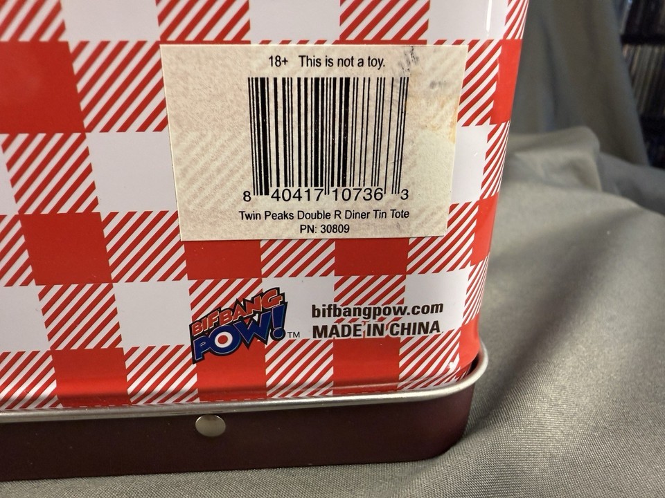 Rare Licensed Twin Peaks RR Diner Metal Lunchbox BifBangPow David Lynch ...