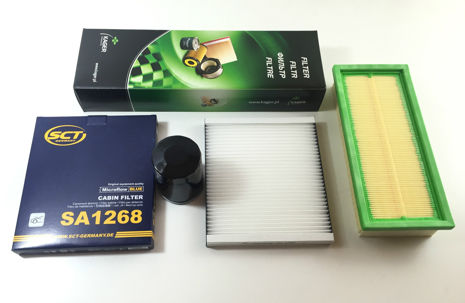 ÖLFILTER LUFTFILTER POLLENFILTER für PANDA 169 1.1 1.2 44 KW ab Mot.Nr ...