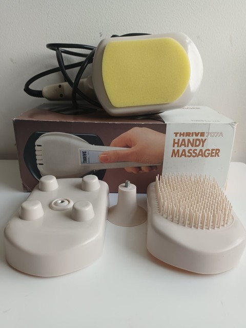 Thrive 707A Handy Hand Held Body Massager With All Attachments Boxed ...