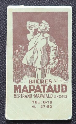 Bertrand MAPATAUD Limoges brewery virgin advertising notebook | eBay