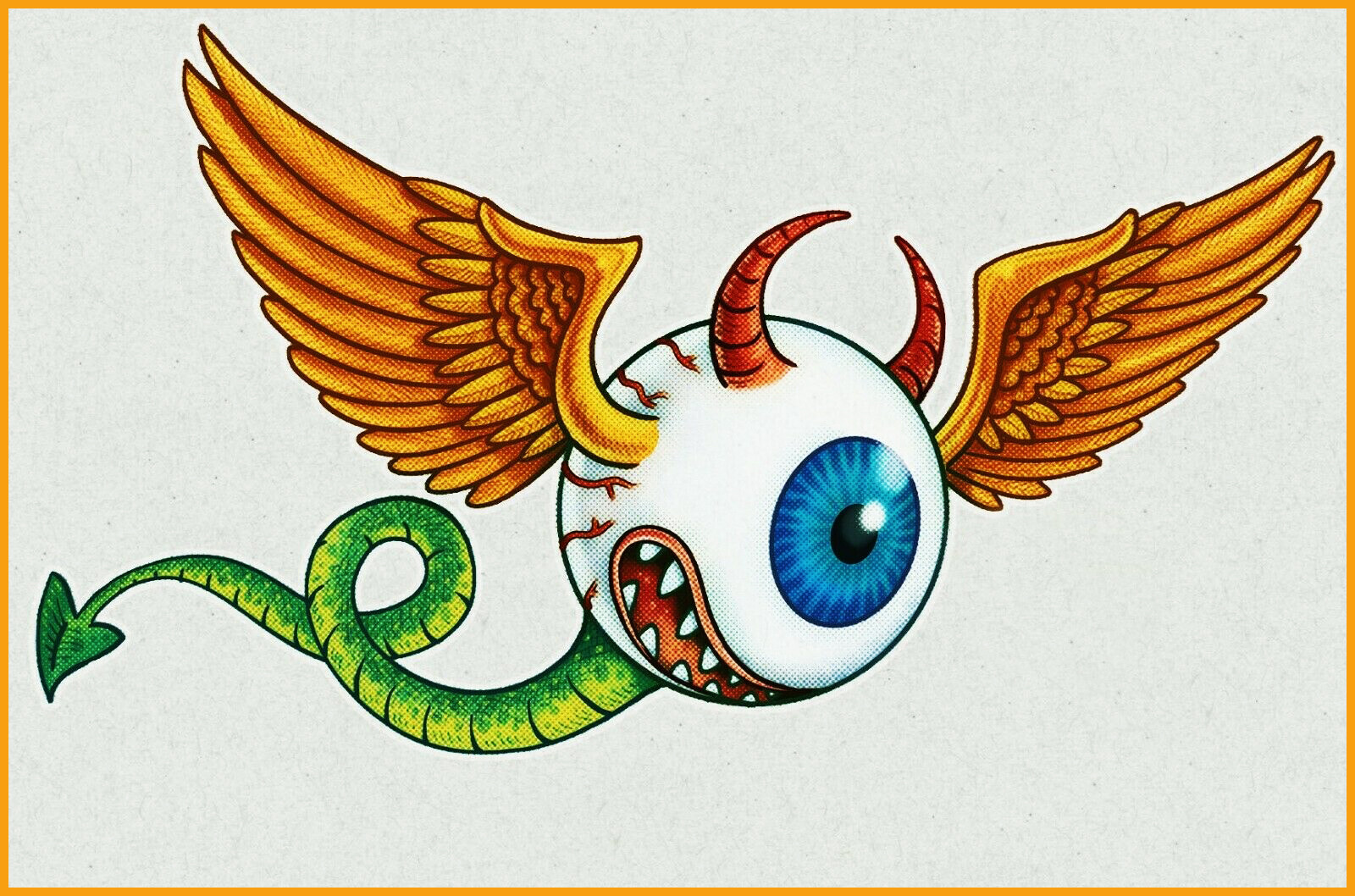 FLYING EYEBALL HOT ROD RAT FINK BIKER MOTORCYCLES TOOLS GUNS STICKER | eBay