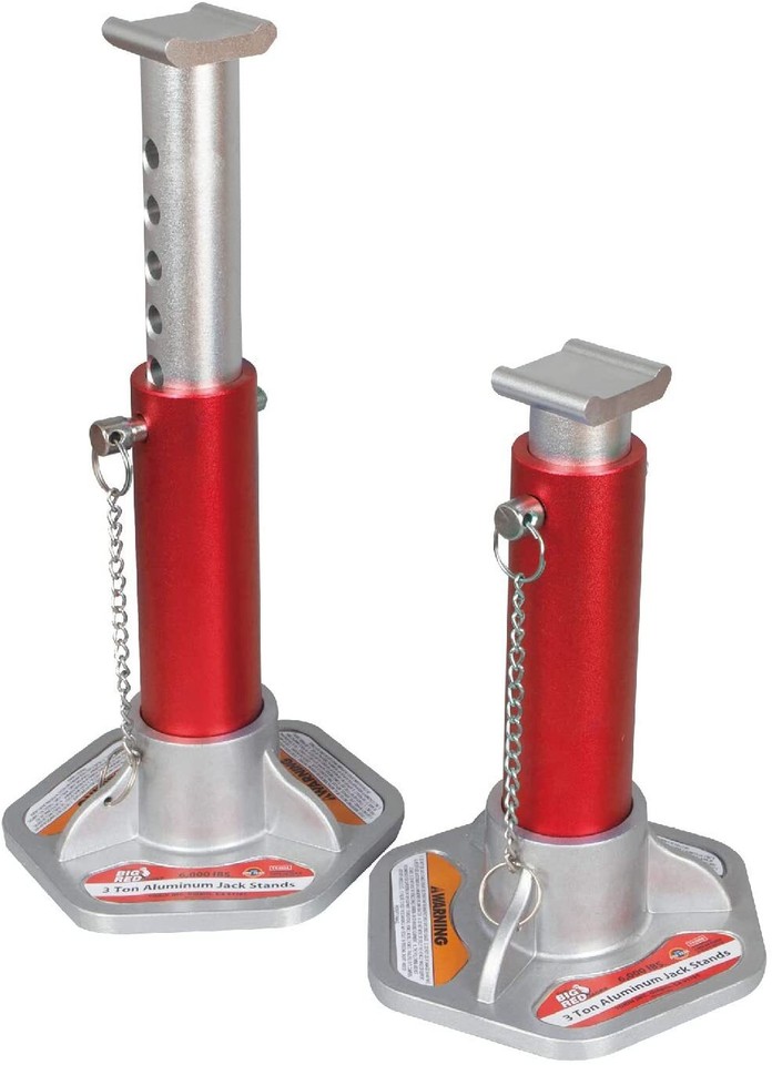 Big Red 3 Ton Double Locking Aluminum Jack Stands, 2-Pack, T43004 | eBay