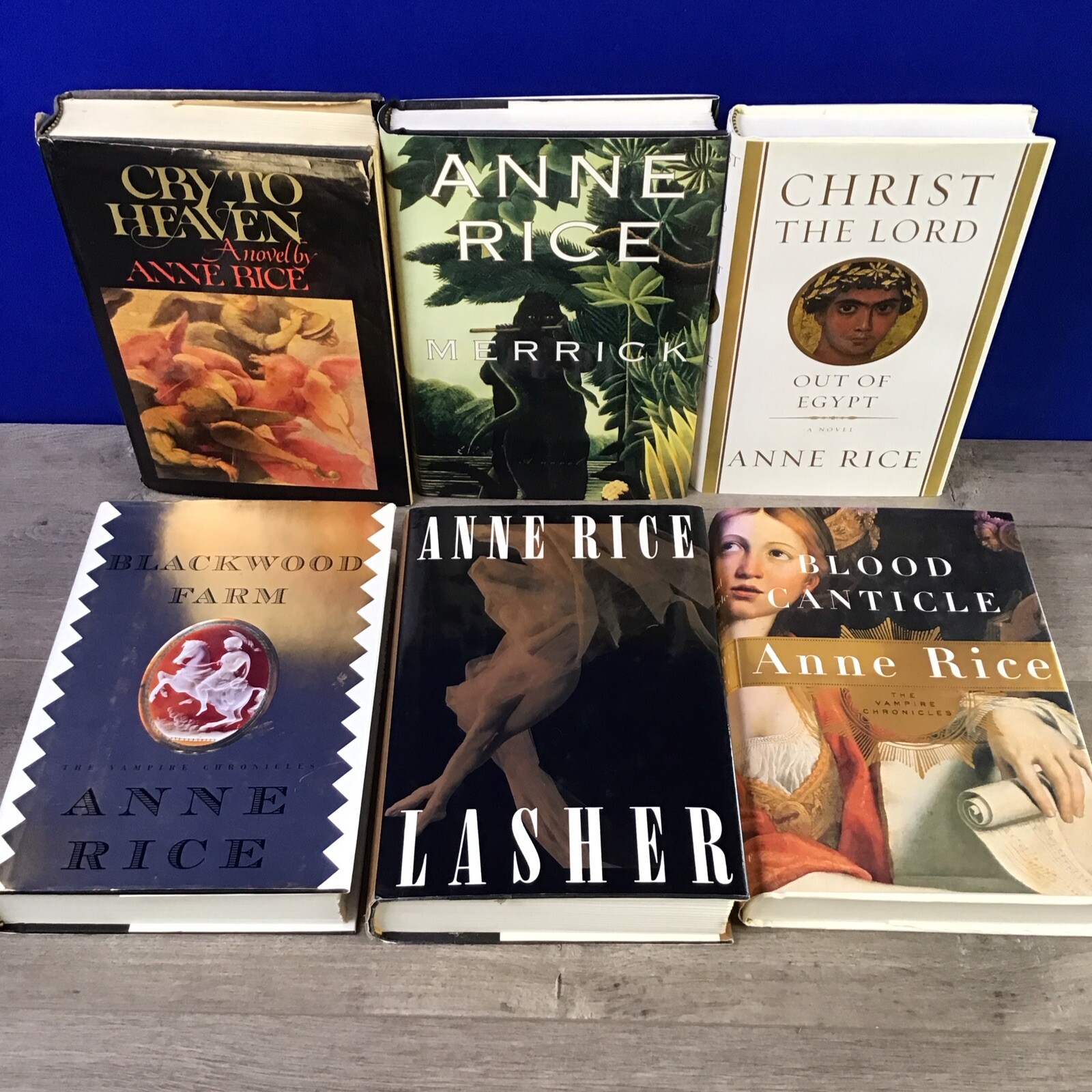 Anne RICE HC/DJ 1sts 5 Lot Cry to Heaven Lasher Blackwood Christ ...