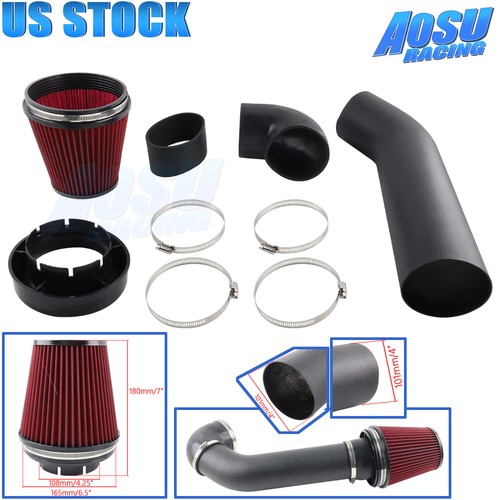 LS Swap 4" Cold Air Intake System Filter Red For 4.8L 5.3L 5.7L 6.0L ...