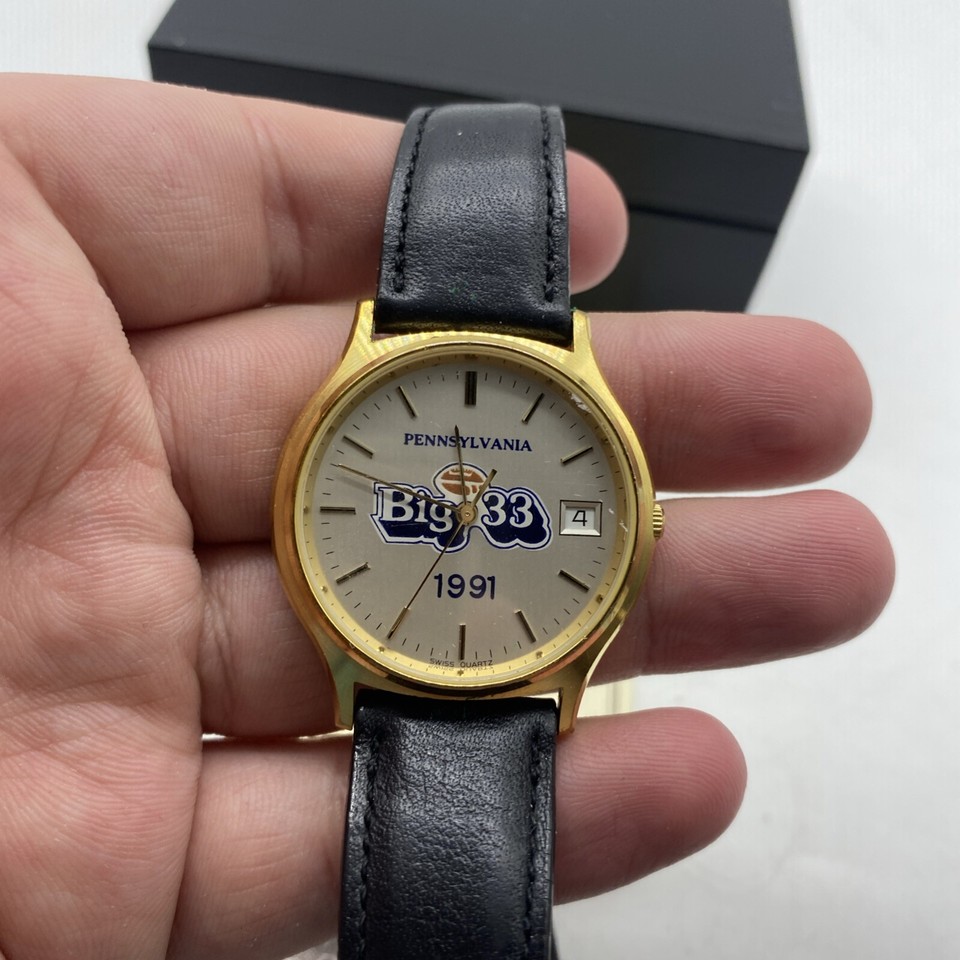 Vintage Hamilton 9812 Masterpiece Pennsylvania 1991 Big 33 Dial Watch ...