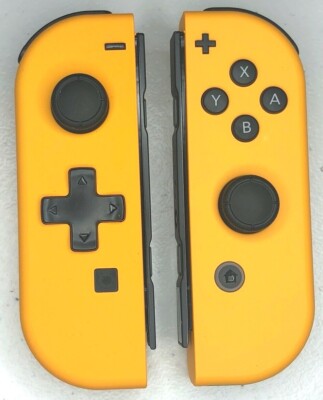 Nintendo Switch Custom Joy-Con Soft Touch Orange Joy Cons Controllers D ...