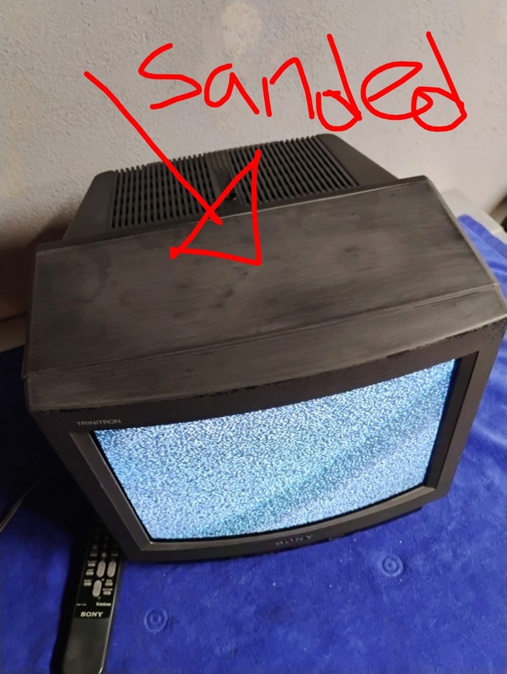 Vintage Sony Trinitron 90's Retro Gaming CRT 13" TV With Remote Control ...