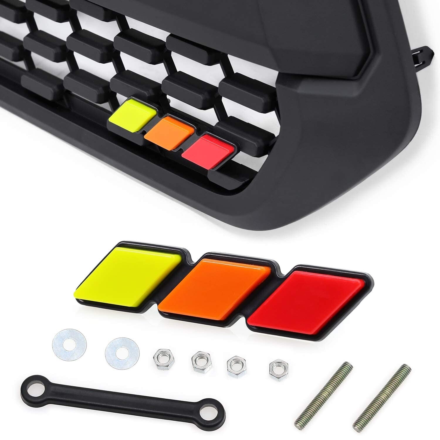 For Toyota RAV4 TRD Accessory Tri color Front Grille Badge Emblem Car ...