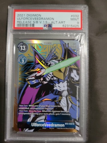 UlforceVeedramon - Digimon CCG BT2-032 SR - Alternate Art - PSA 9 | eBay