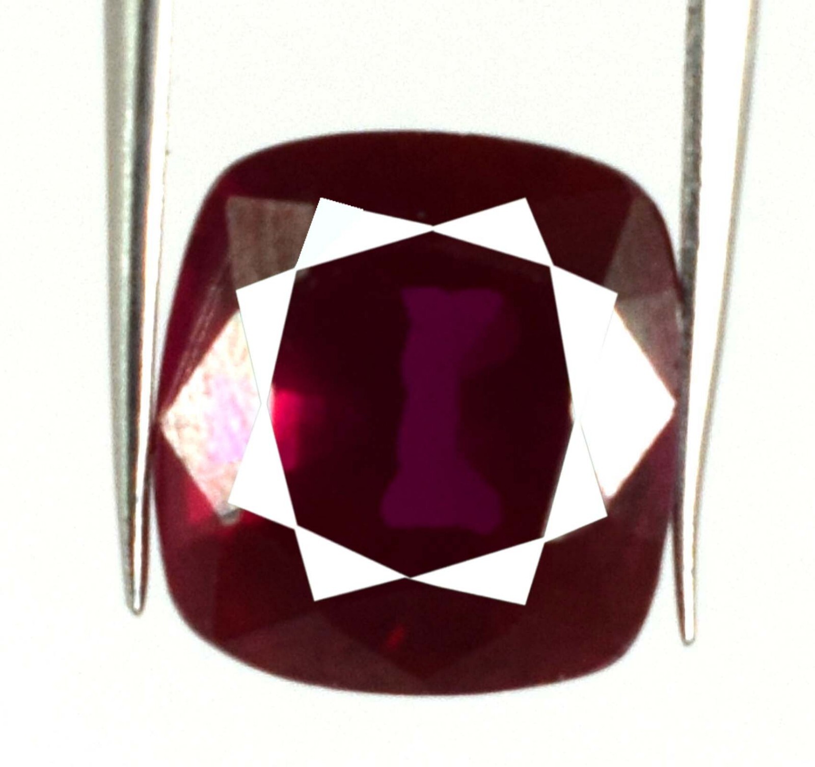 9.50 Ct Natural Burma Red Ruby Eye Clean Gemstone Cushion Cut Certified ...