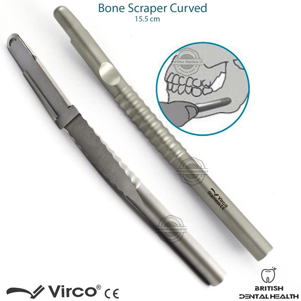 Dental Implant Hand Held Reusable Bone Scraper Harvester Collector ...