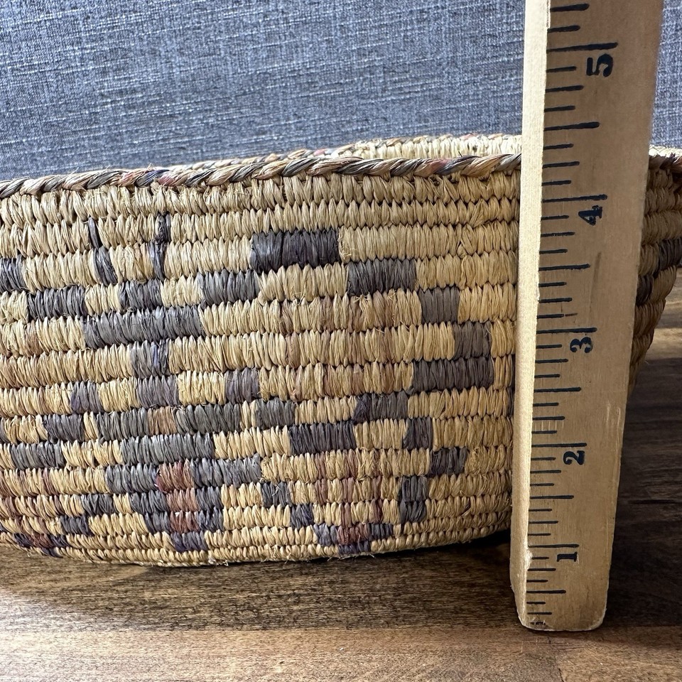 Rare Vintage Native American Indian Butterfly Handwoven Basket Moth ...
