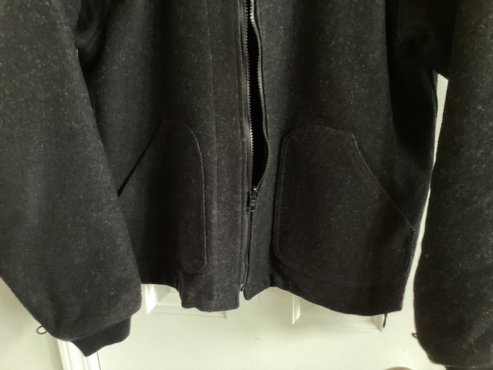 Vintage Filson Mackinaw Wool Jacket Liner | Black / Charcoal | Mens Sz ...