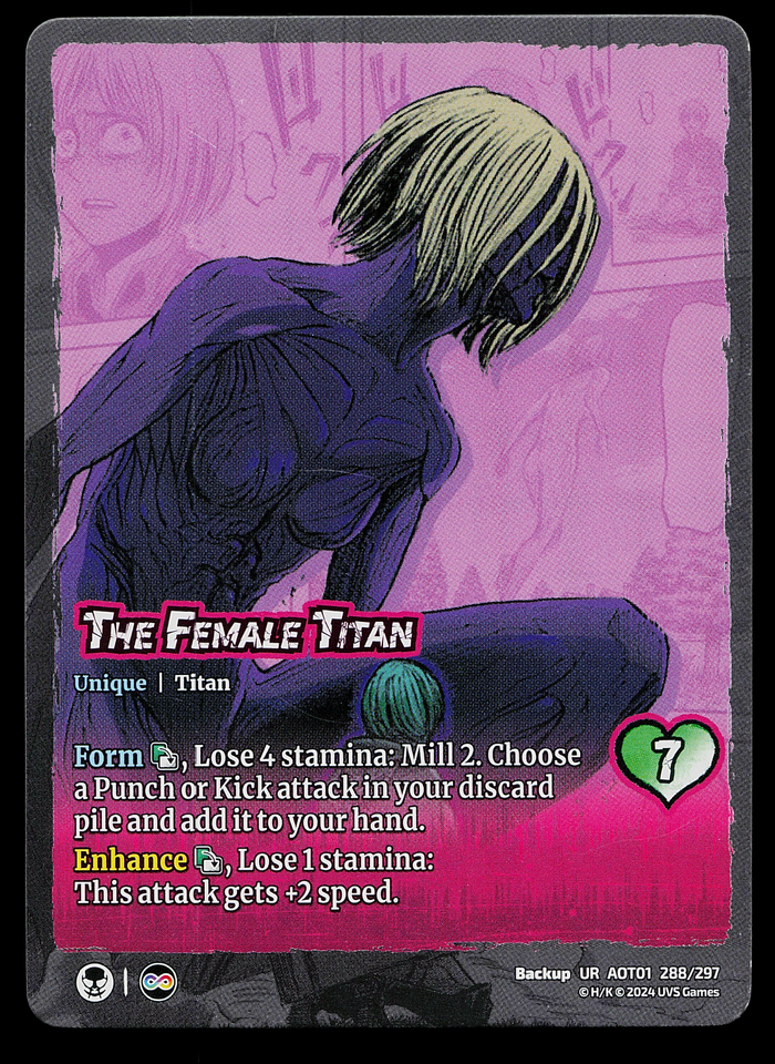 Female Titan Attacks - Attack On Titan: Battle For Humanity - 288/297 NM | eBay