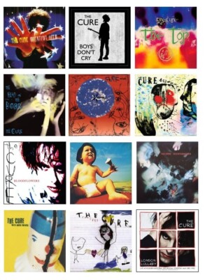 THE CURE ALBUM COVERS SET OF 12 FLEXIBLE THIN FRIDGE MAGNETS MUM DAD ...