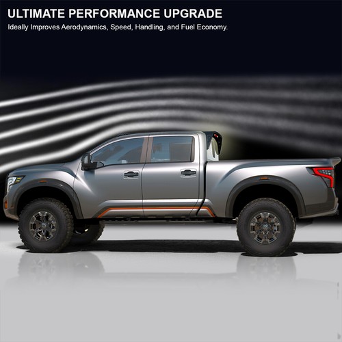 Fits 2013-2018 Dodge Ram 1500 Matte Black Rear Window Roof Top Spoiler ...