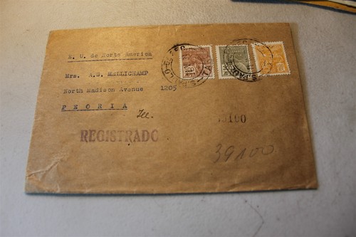 WAX SEALED - BRAZIL REGISTERED COVER TO USA 1934 - FULGENS SEQUAR SEAL ...