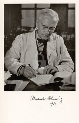 Alexander Fleming Signed Autograph RPPC Photo Postcard COPY | eBay