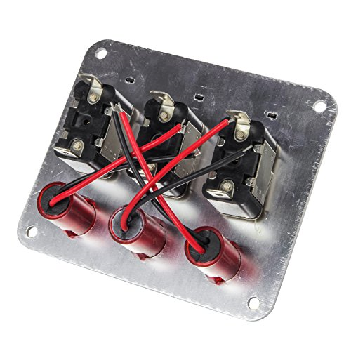 Pilot Automotive 3 Set Racing Toggle Switch Plate RED PL-SW53R ...