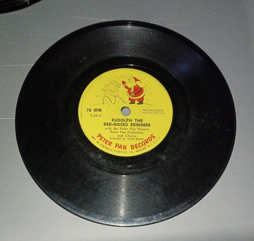 Peter Pan Records 78 : Rudolph Red Nosed Reaindeer / Bells on Christmas ...