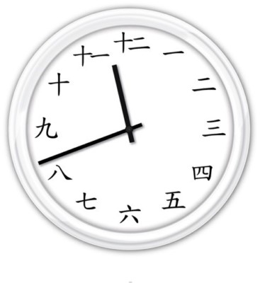 Japanese Chinese Kanji Numerals Wall Clock - Modern Decor - GREAT GIFT ...