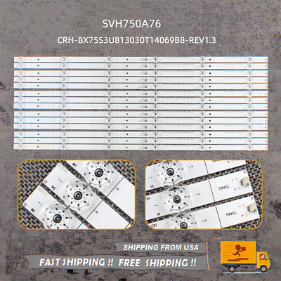 LED Backlight Bar(14) For Hisense 75R6E3 75H6570G 75E3D 75H6510G 75A6G ...