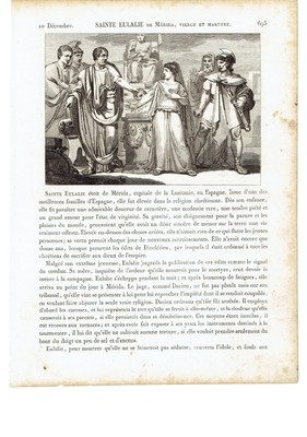 1825 Santa Eulalia de Merida (Augusta Emerita 292-304) "Sainte Eulalie ...