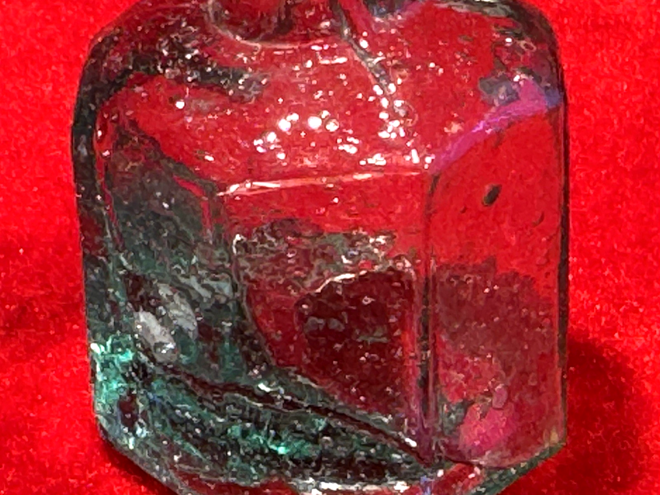 AUTHENTIC CIVIL WAR ERA BLUE GLASS INK WELL / FOUND IN GETTYSBURG | eBay