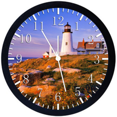 Light House Lighthouse Black Frame Wall Clock X23 | eBay