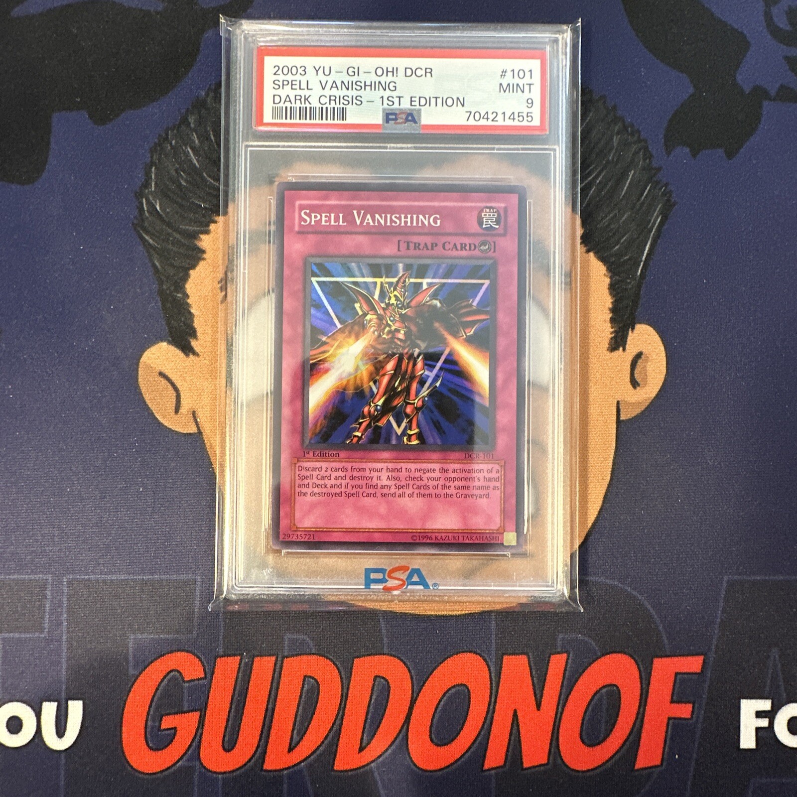 PSA 9 MINT 2003 YU-GI-Oh! Dark Crisis SPELL VANISHING 101 1st Edition ...