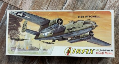 B-25 Mitchell AIRFIX 1/72 Constant Scale Craft Master Series No. 1411 ...