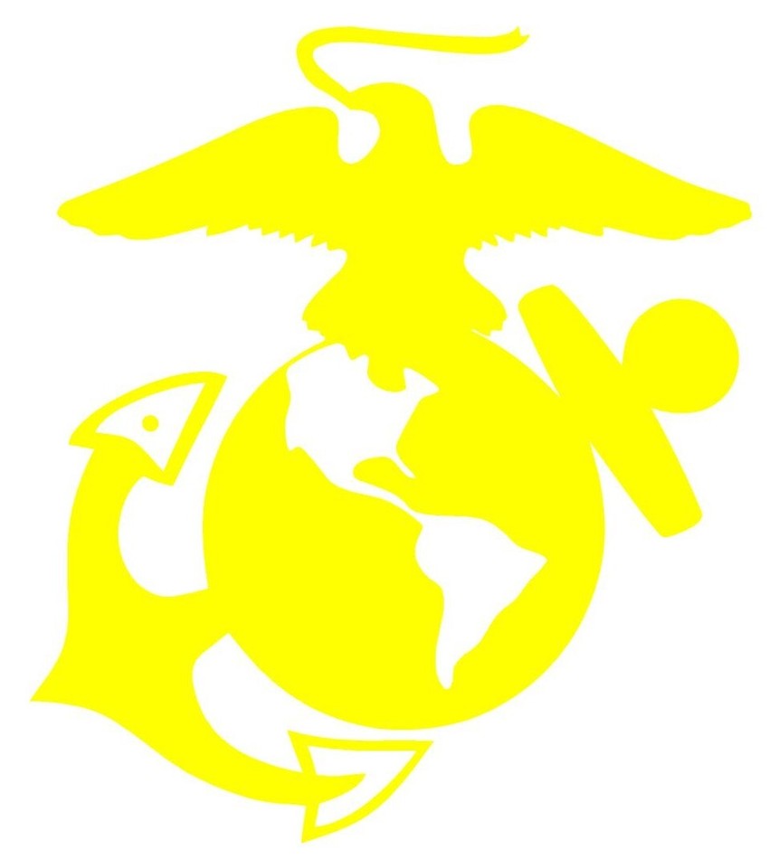 Marine Corp Emblem USMC Marines Logo Vinyl Decal Multiple Colors and ...