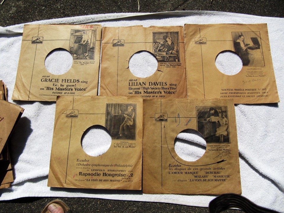 HMV Model 157 Re-Entrant Gramophone 102 portable GRACIE FIELDS Picture ...