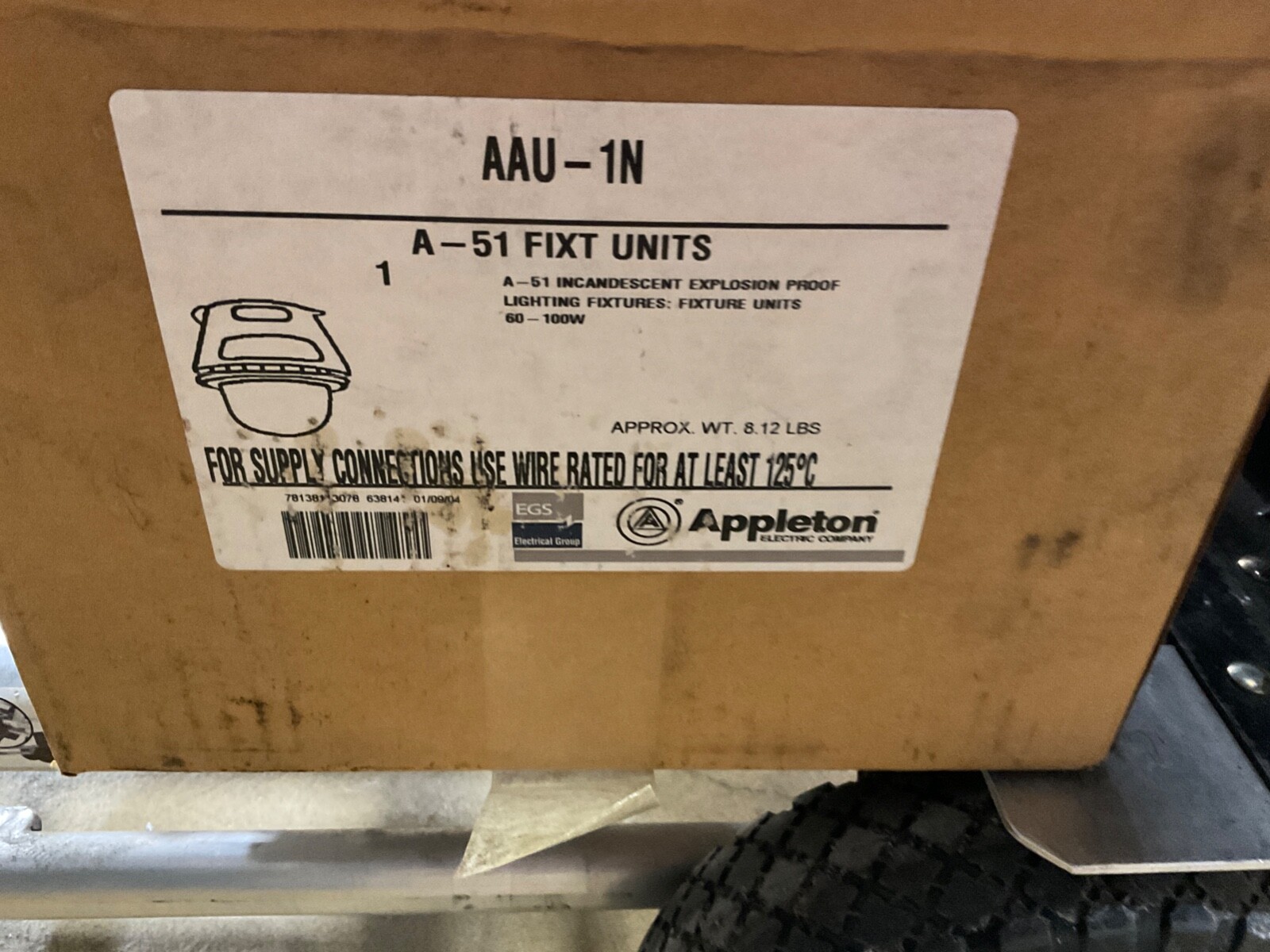 NOS Appleton Aau-1n 100w Fixture Heat Resistant Glass A21 Lamp for sale ...