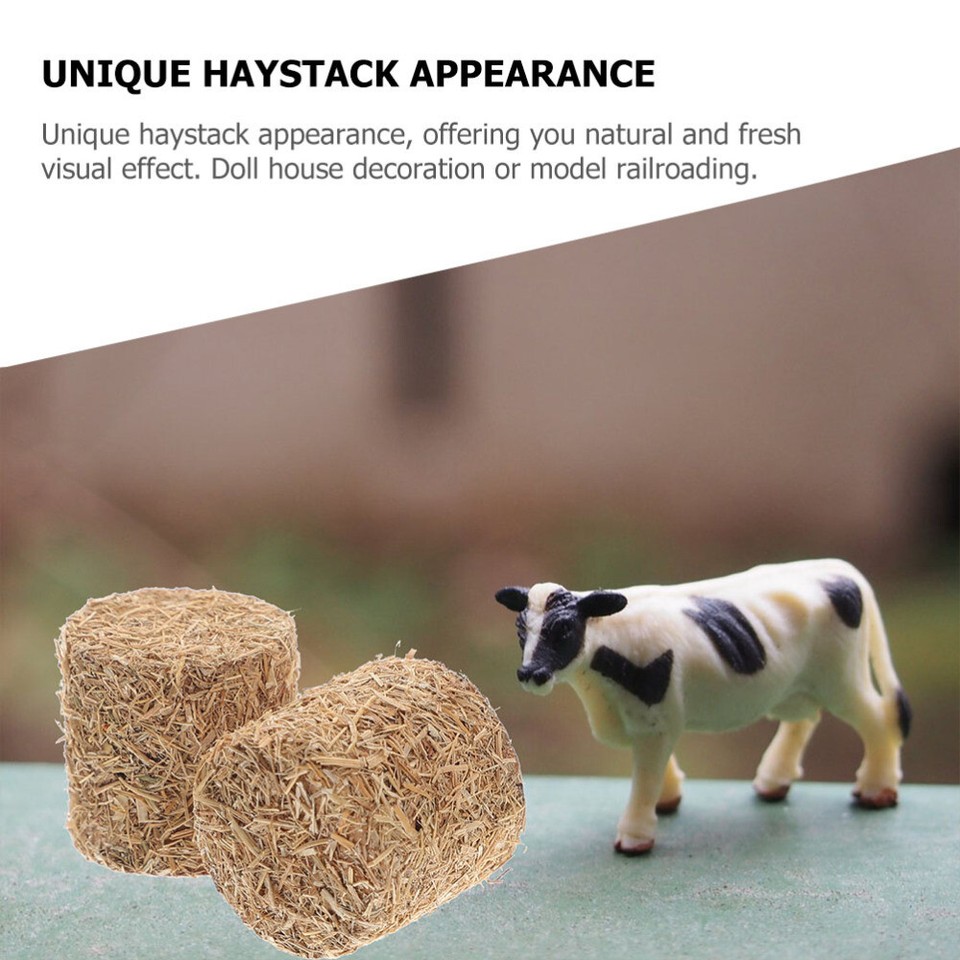 12 Pcs Haystack Mini Bales for Decoration Inflatable Model Exquisite ...