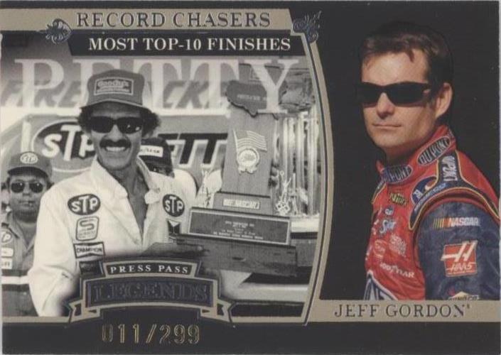 2006 Press Pass Legends - Record Chasers Jeff Gordon, Richard Petty # ...