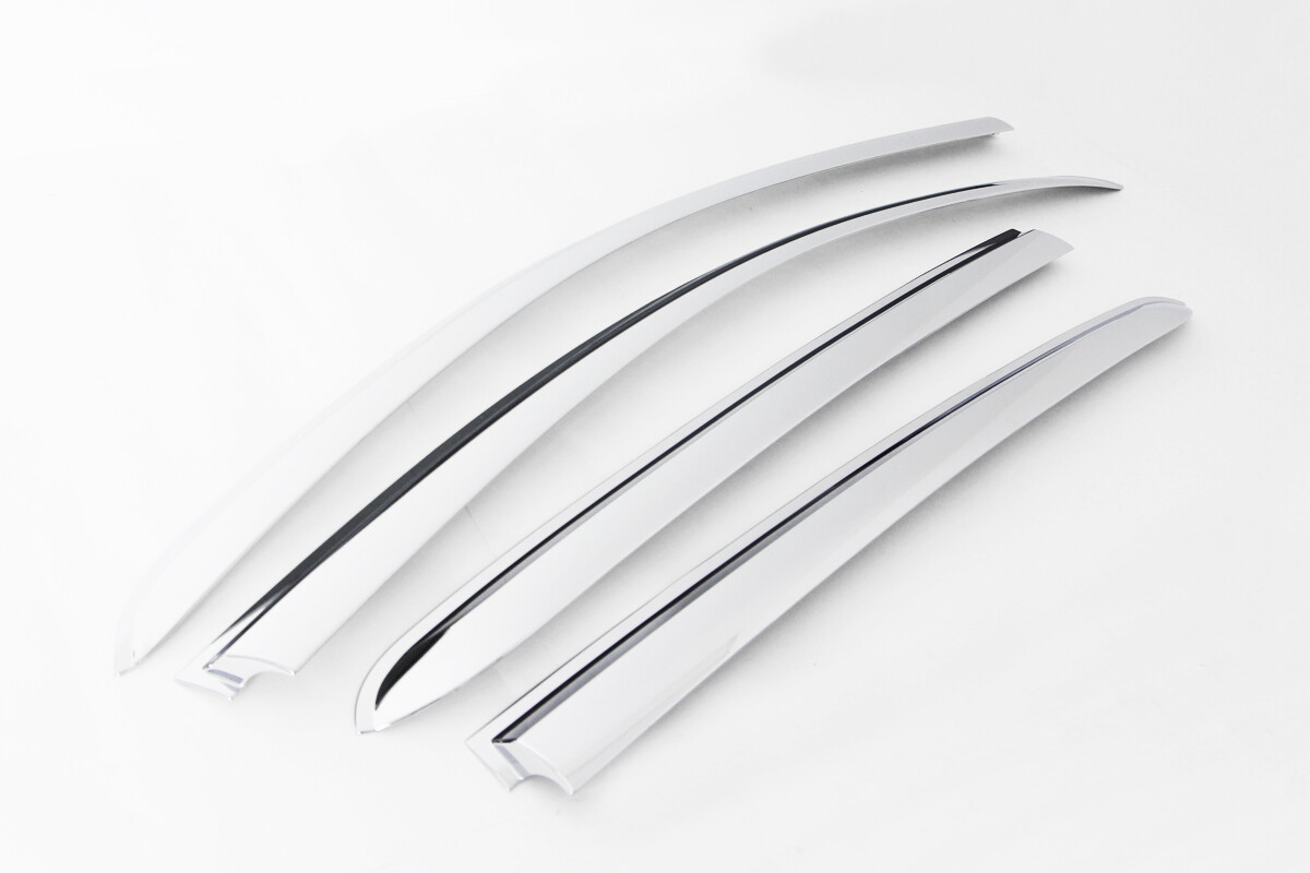 Auto Clover Chrome Wind Deflectors for Chevrolet Spark 2010 - 2015 (4 ...