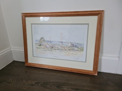 Humber Bridge Framed Print by Ian Appleyard (1/350) in VGC | eBay UK